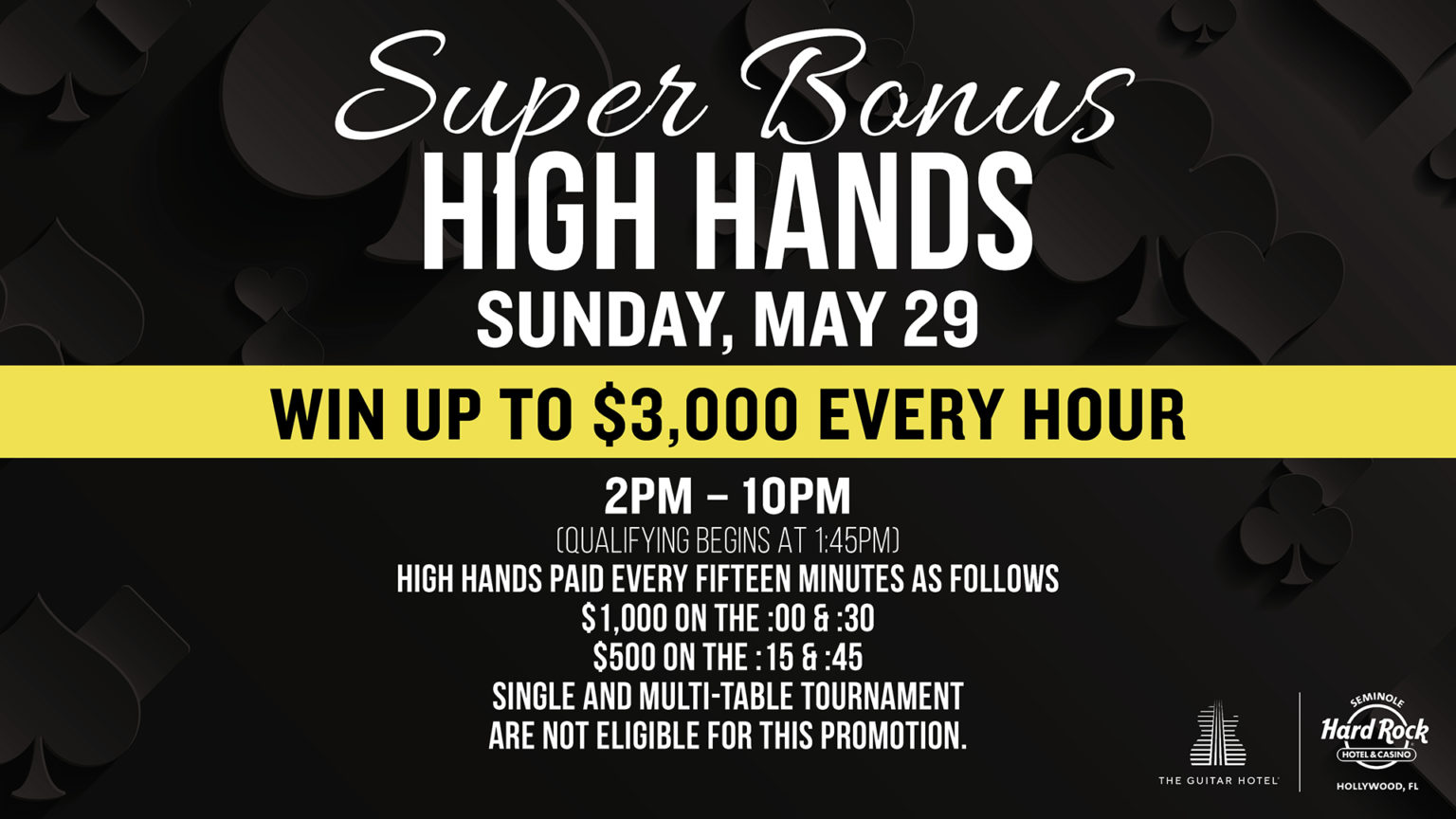 Promotions | Seminole Hard Rock Hollywood Poker