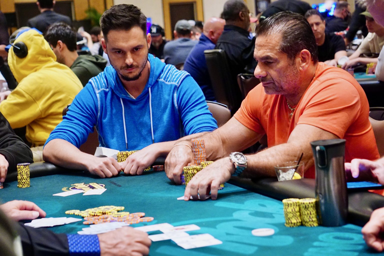 Championship Day 1A: Igor Tretyakov Makes a Flush Against James ...