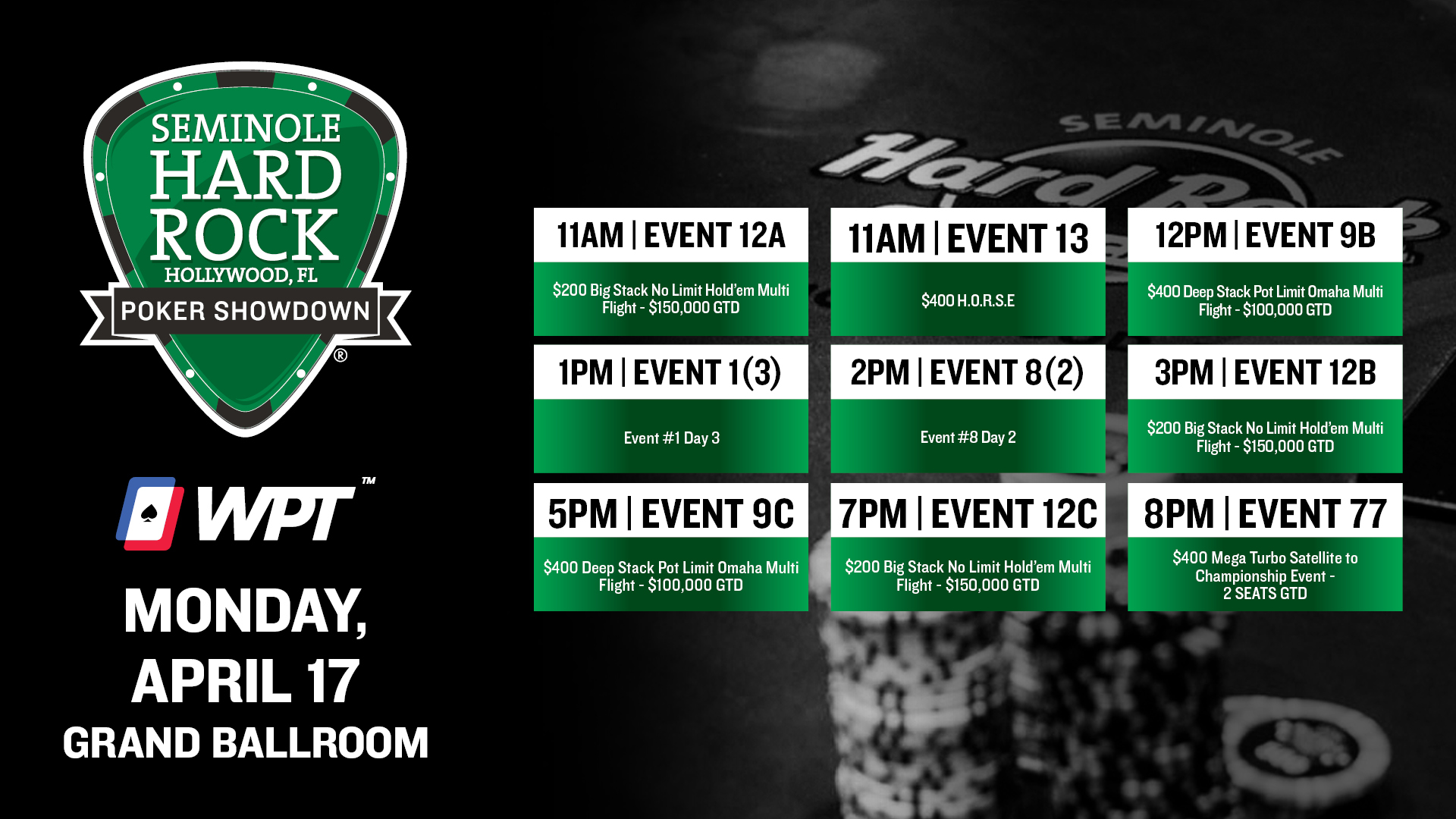 Showdown Day 5 Schedule Seminole Hard Rock Hollywood Poker Showdown Day 5 Schedule Seminole Hard Rock Hollywood Poker