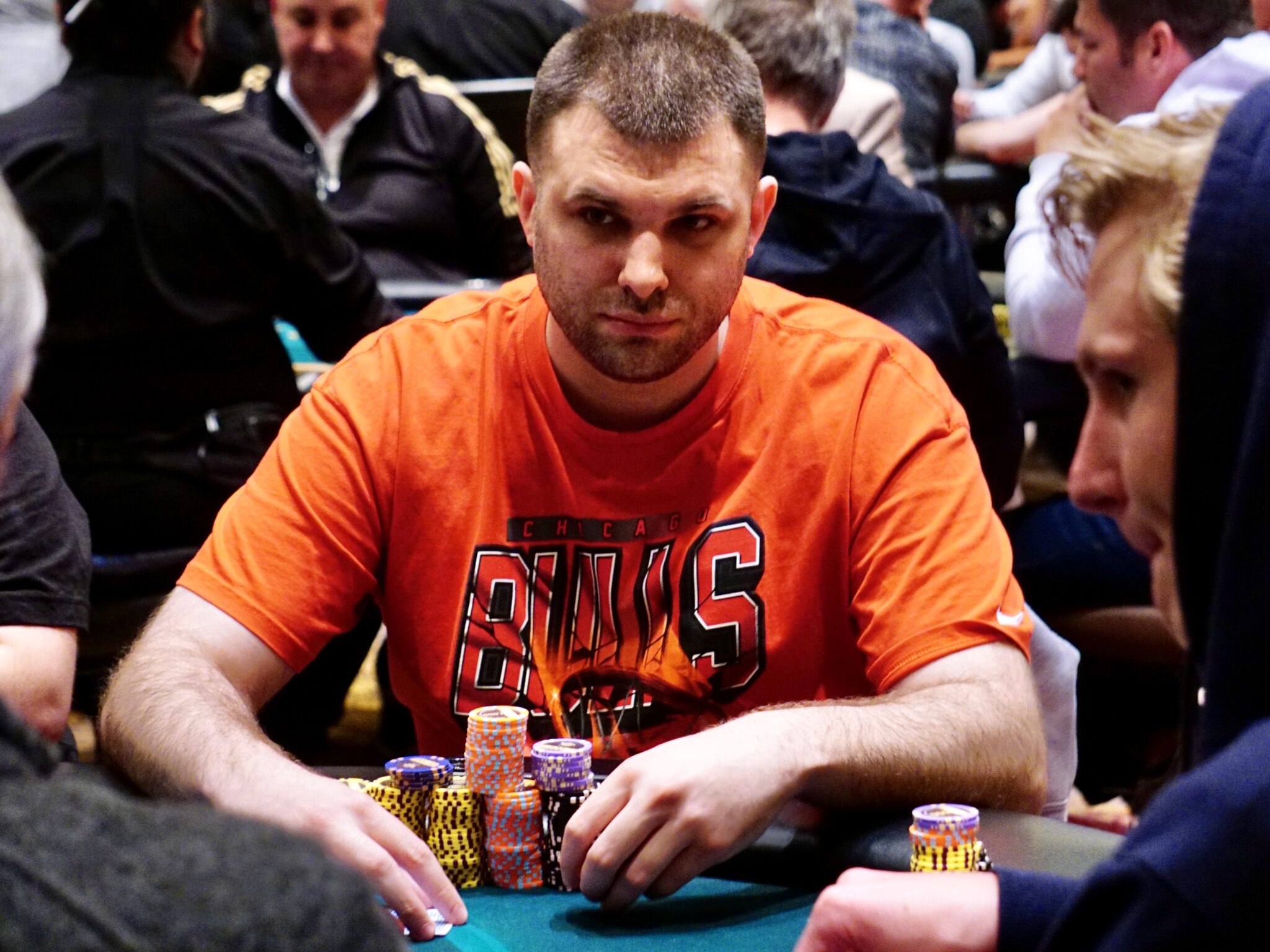 Championship Day 1B: Nick Palma Wins a Three-Way All-In to Reach ...