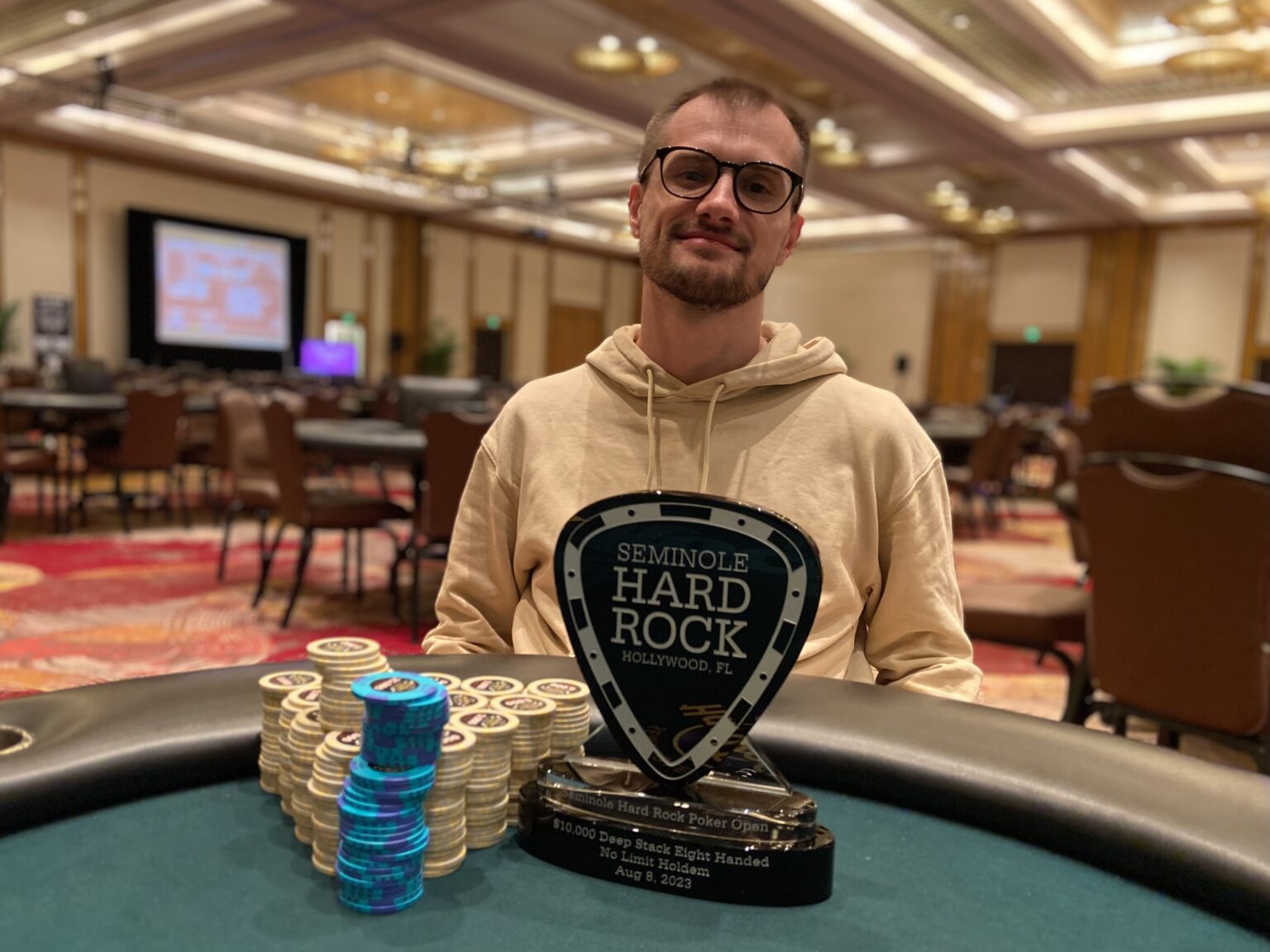 Viktor Ustimov Wins Event 51 of the 2023 Seminole Hard Rock Poker Open in Three-Way Deal for ...