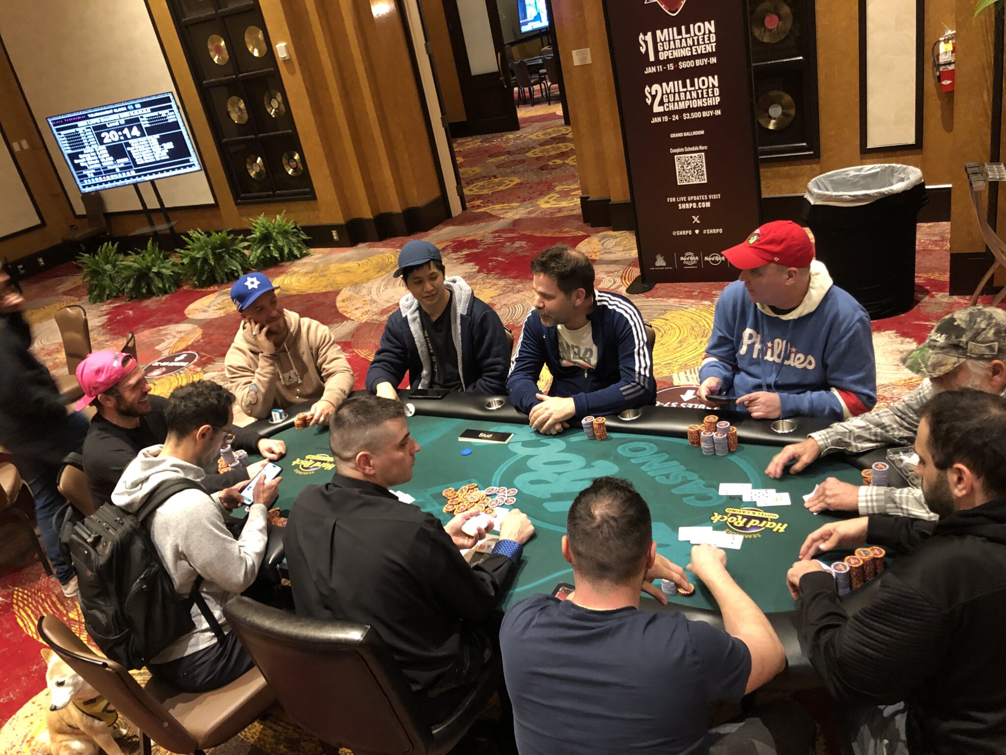 Event 2: Final Table Seating Chart | Seminole Hard Rock Hollywood Poker