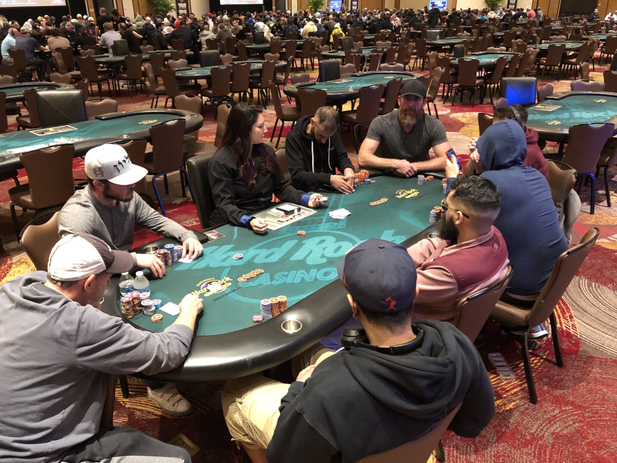 Event 9: Final Table Seating Chart | Seminole Hard Rock Hollywood Poker