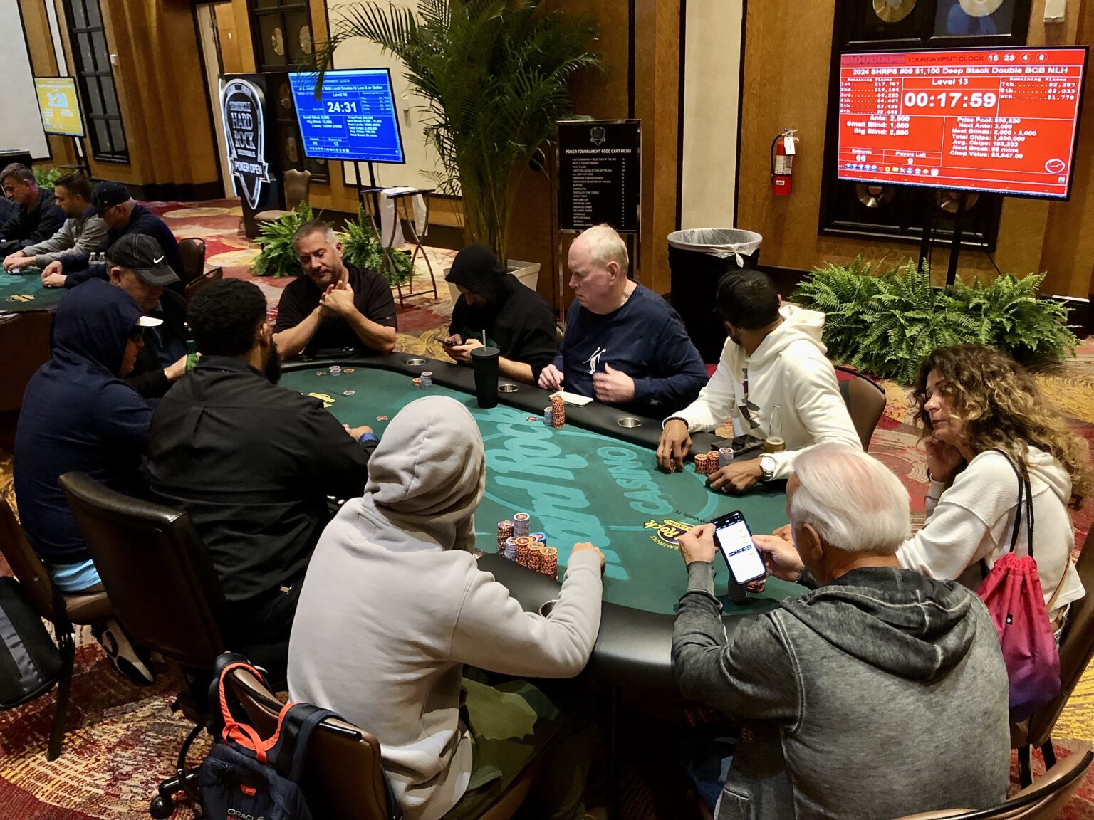 Event 9: Final Table Seating Chart with Chip Counts | Seminole Hard ...