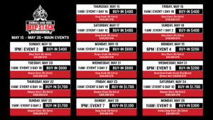 2025 May Deep Stack Series Schedule | Seminole Hard Rock Hollywood Poker