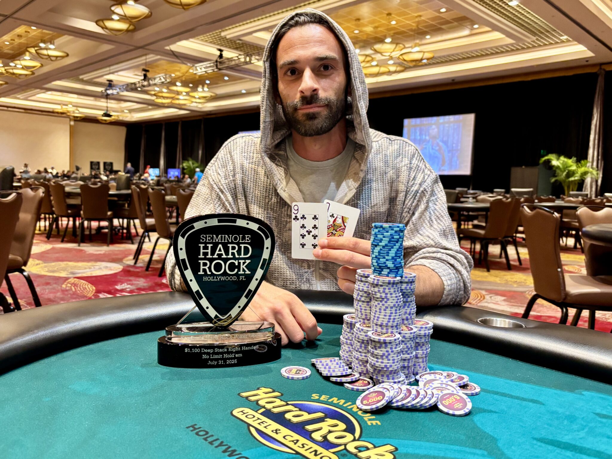 Zachary Eichenbaum Wins Event 8 of the 2025 Seminole Hard Rock Poker Open in Four-Way Deal for ...